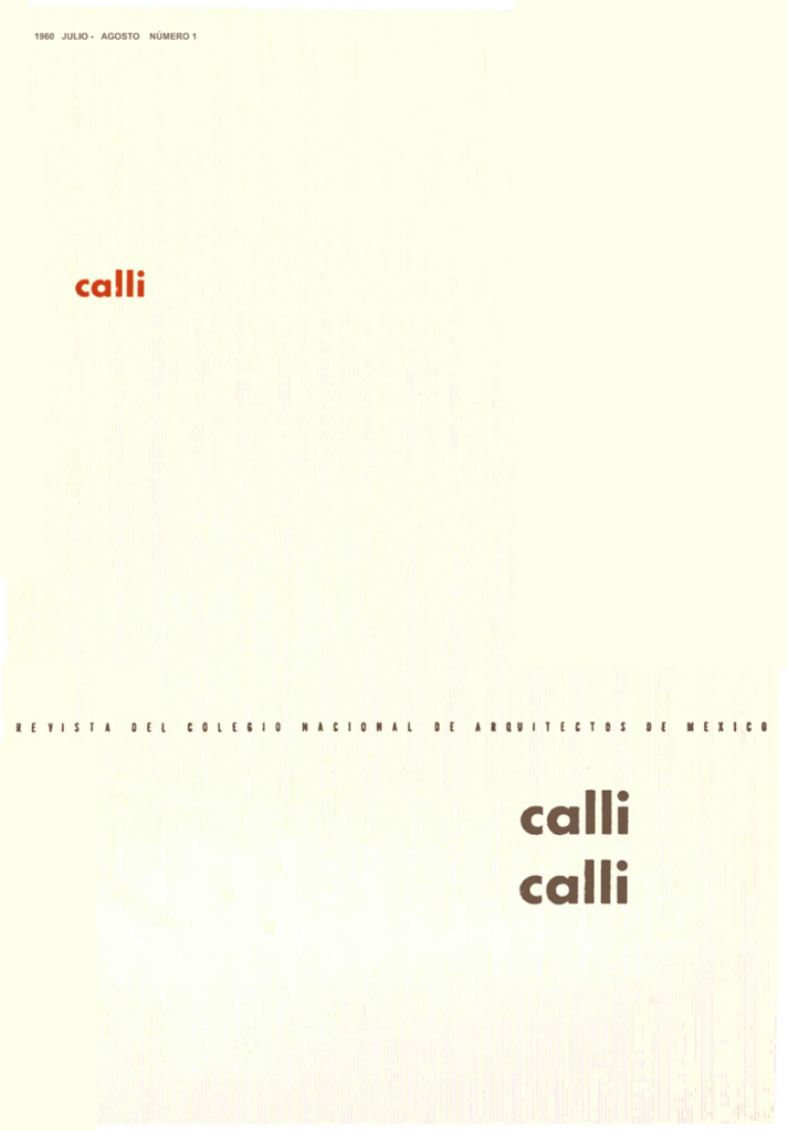 CALLI 1960-1983 – Calli